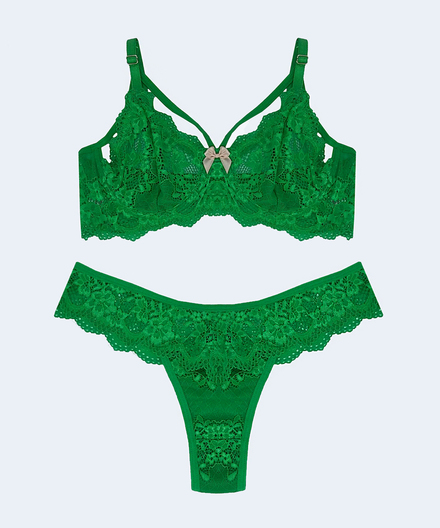 Conjunto de Renda Strappy sem Bojo e com Aro - FEMME FATALLE - Conjunto ...